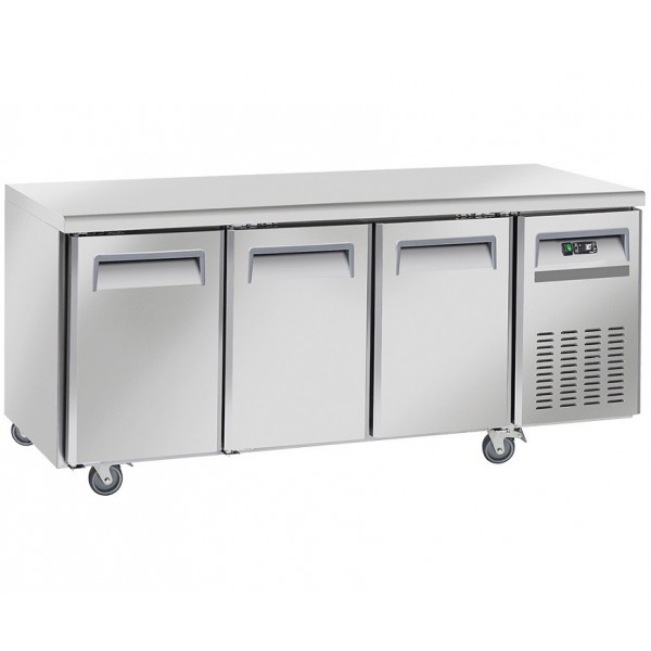 Bancada Refrigerada Ventilada com 3 Portas GN 1/1, +2º +8º C