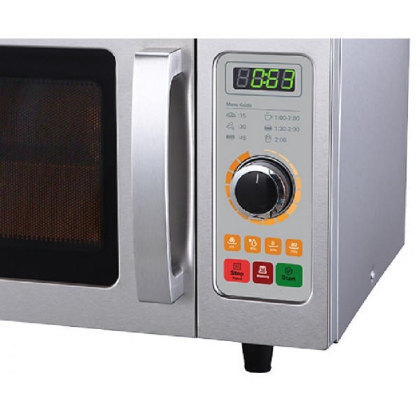Microondas em Aço Inoxidável Profissional de Controle Mecânico e ...